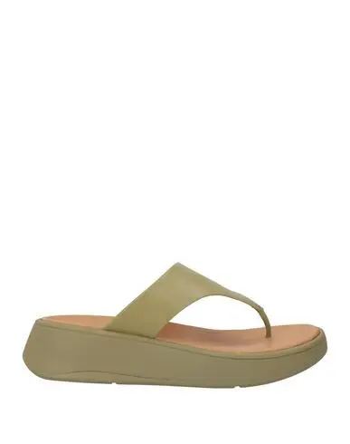Fitflop Leather Thong Sandals - Green