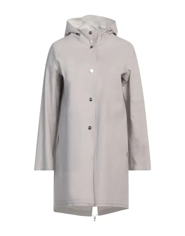 Herno Overcoat & Trench Coat Size Cotton, Elastane - Light Grey