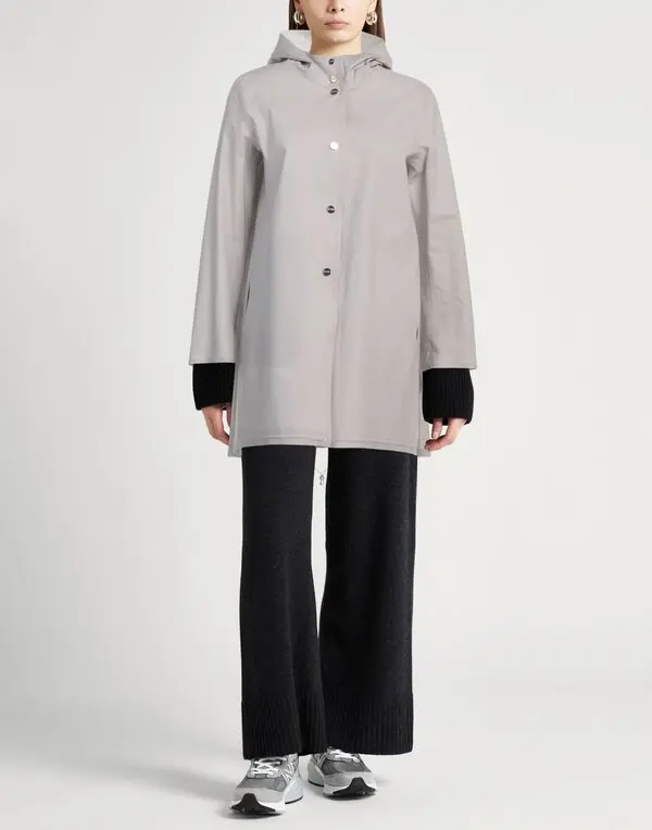 Herno Overcoat & Trench Coat Size Cotton, Elastane - Light Grey