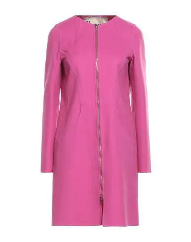 Herno Virgin Wool Single-breasted Coat - Fuchsia