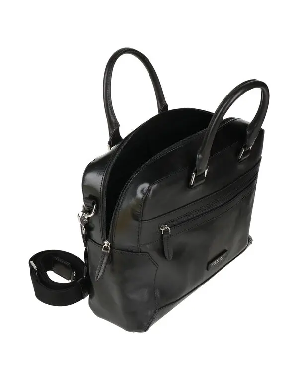 THE BRIDGE Cow Leather Handbag - Black