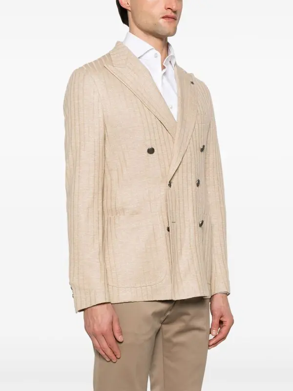Tagliatore Knitted Blazer - Neutrals