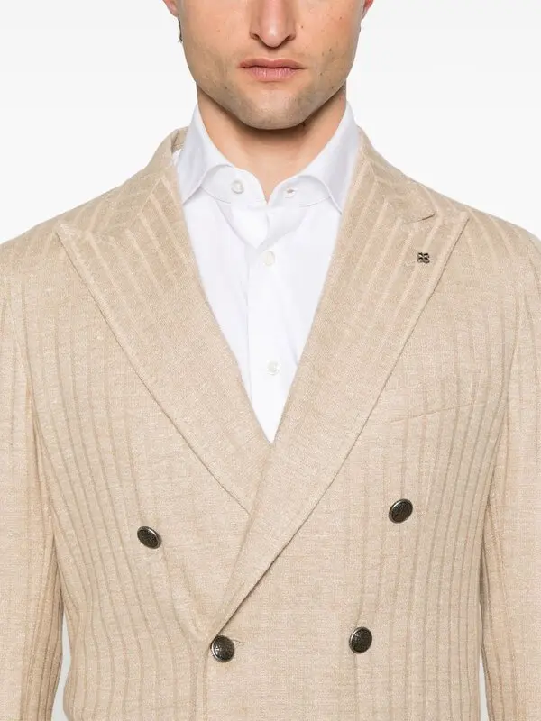 Tagliatore Knitted Blazer - Neutrals