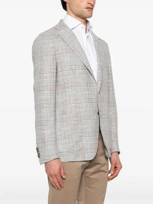 Tagliatore Checked Blazer - Blue