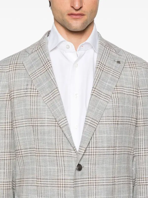 Tagliatore Checked Blazer - Blue