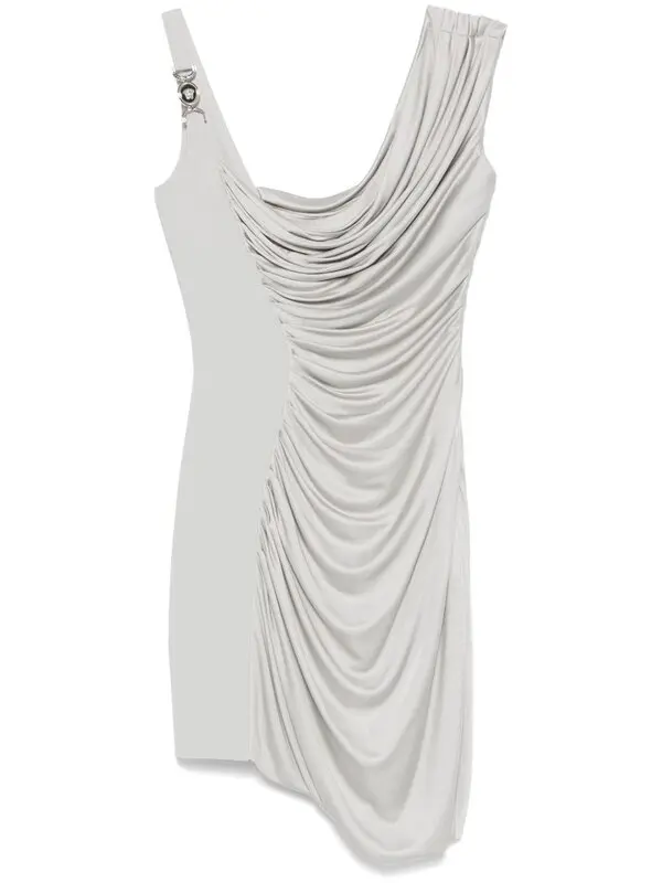 Versace Medusa Head-plaque Mini Dress - Grey