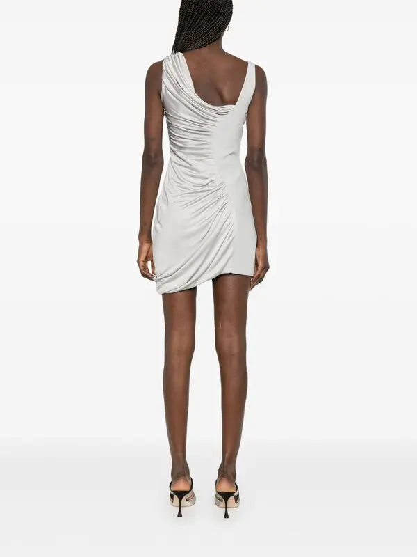 Versace Medusa Head-plaque Mini Dress - Grey