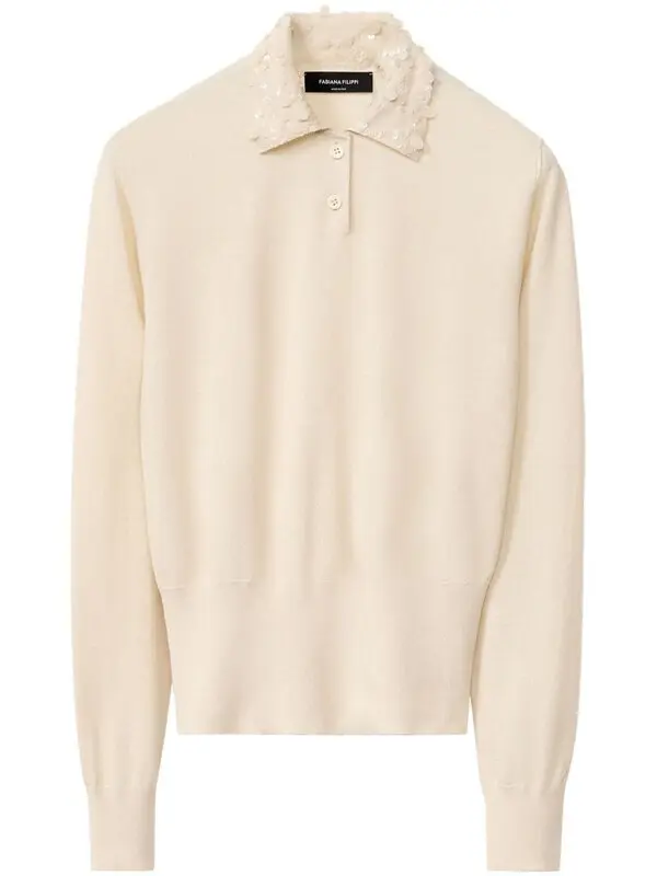 Fabiana Filippi Fine-knit Polo Top