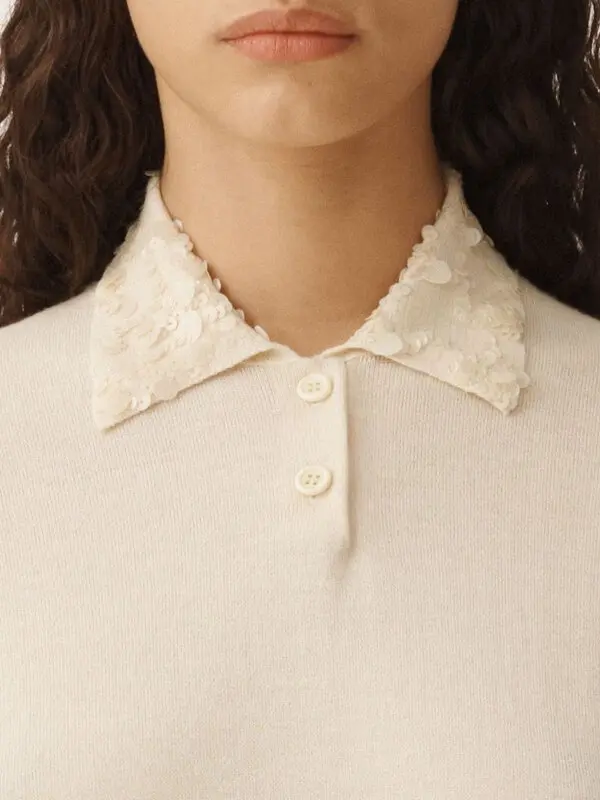 Fabiana Filippi Fine-knit Polo Top