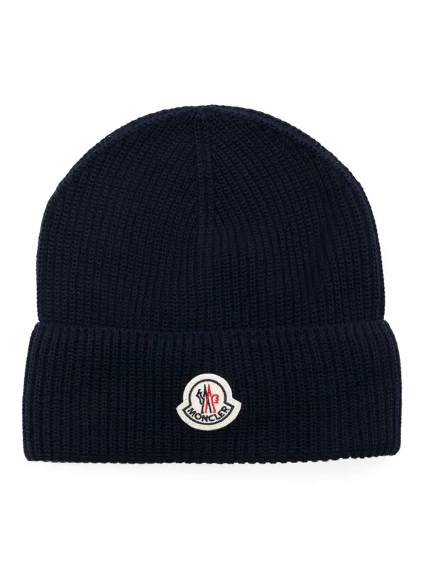Moncler Tricot Beanie - Blue