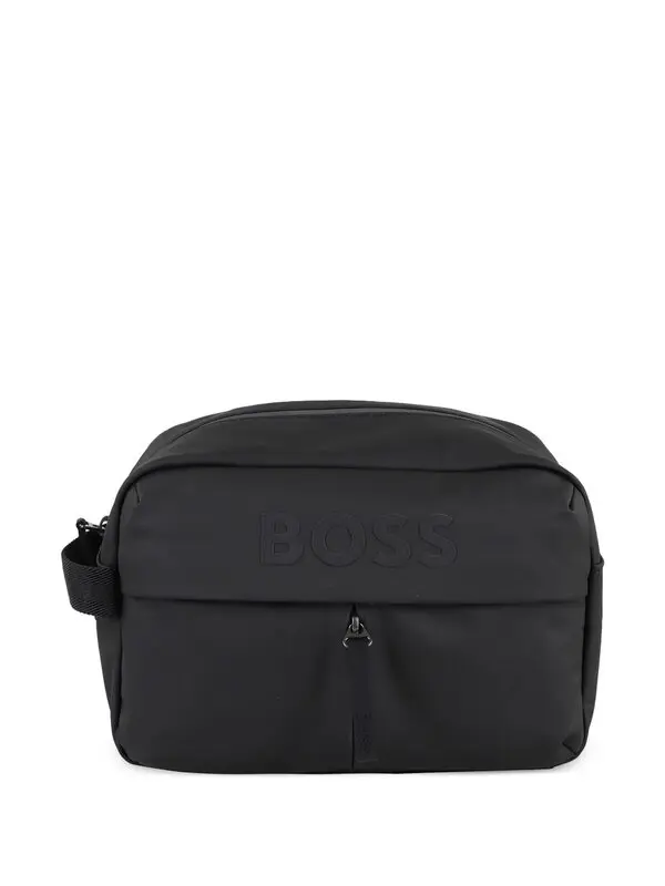BOSS Logo Wash Bag - Black
