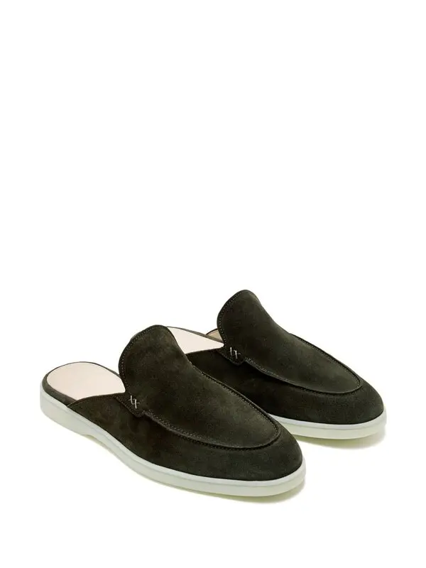 FORSA Suede Loafers - Green