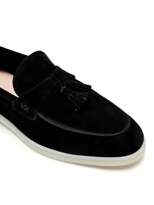 FORSA Suede Loafers - Black