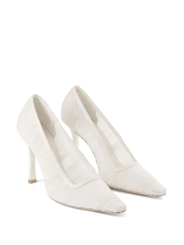JIMMY CHOO 10mm Lotta Pumps - White