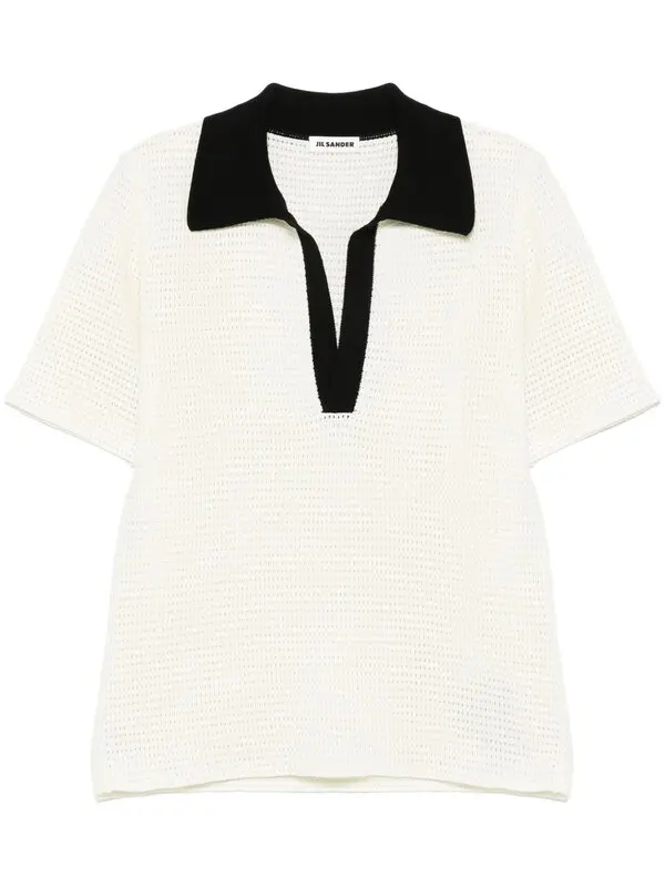 JIL SANDER Knitted Polo Shirt