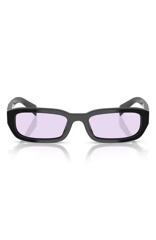 Prada 53mm Rectangle Sunglasses - Violet