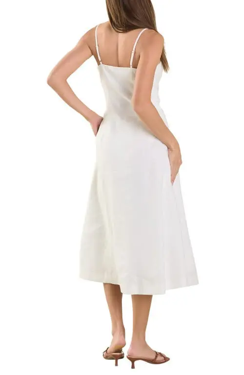 Endless Rose Linen Midi Dress