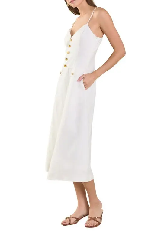 Endless Rose Linen Midi Dress