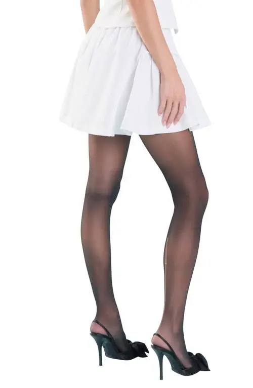 Endless Rose High-waist Cotton & Linen Miniskirt