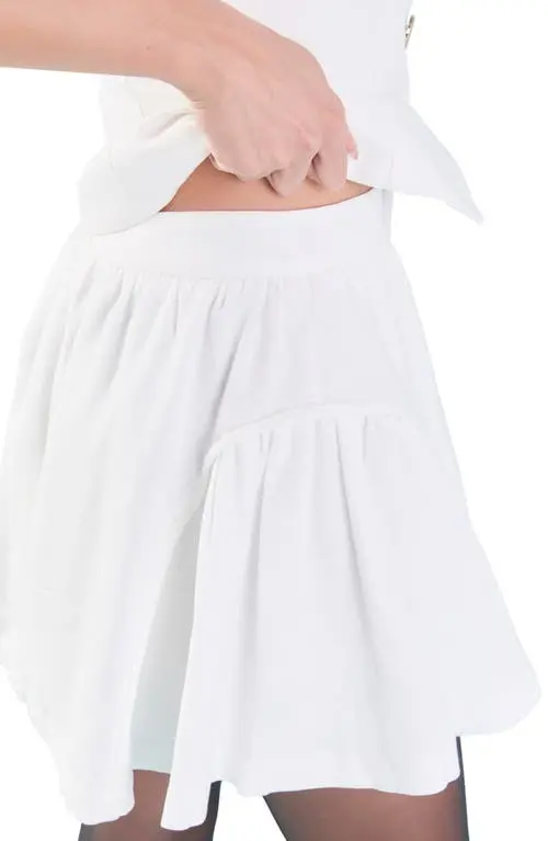 Endless Rose High-waist Cotton & Linen Miniskirt
