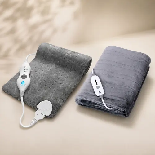 PURSONIC Cozy Comfort Heated Blanket And Pad Set