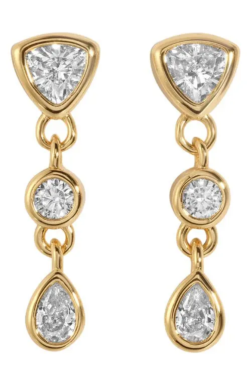 Lili Claspe Small Eraz Drop Earrings - Gold