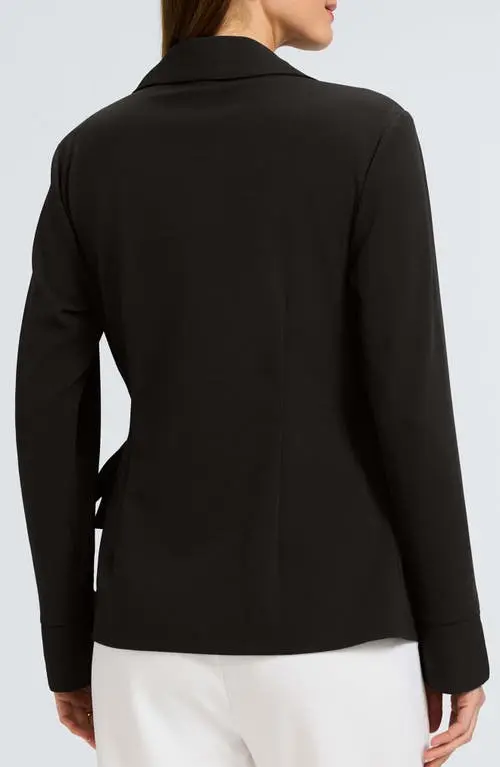 Foxcroft Rosie Side Tie Shirt - Black