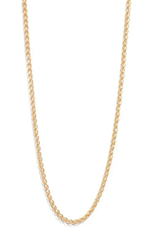 Argento Vivo Curb Chain Necklace - Gold