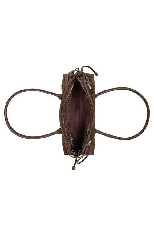 Jeffrey Campbell Pesky Leather Shoulder Bag - Brown Suede