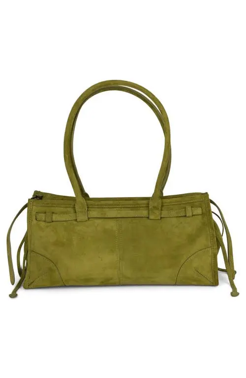 Jeffrey Campbell Pesky Leather Shoulder Bag - Chartreuse Suede