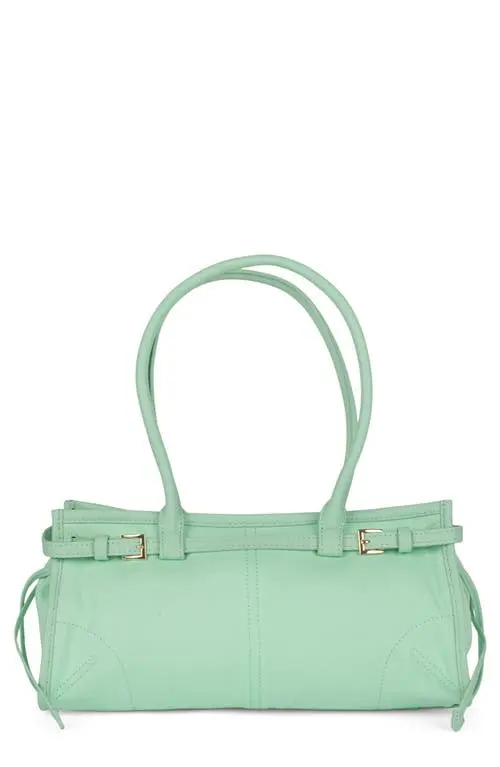 Jeffrey Campbell Pesky Leather Shoulder Bag - Mint Canvas