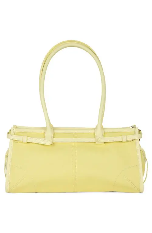 Jeffrey Campbell Pesky Leather Shoulder Bag - Yellow Canvas