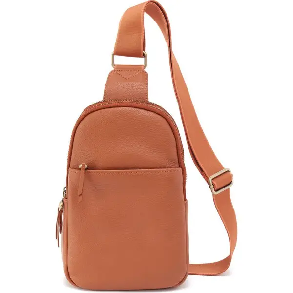 Hobo Cass Leather Sling Bag - Butterscotch