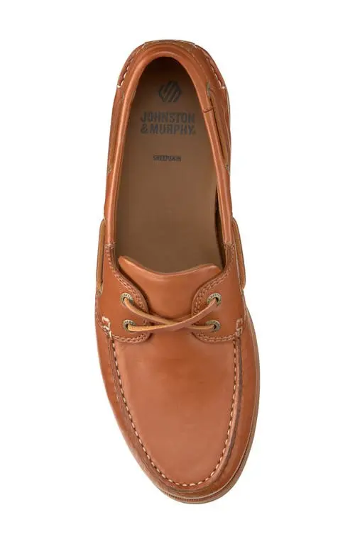 Johnston & Murphy Monaco Boat Shoe - Tan Sheepskin
