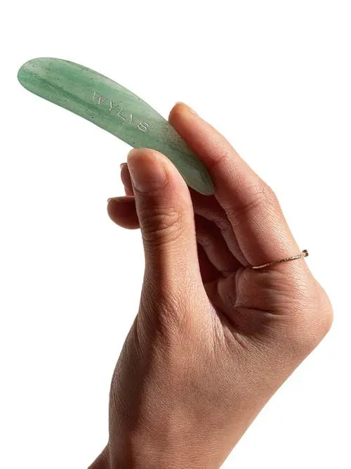 WYLYS Jade & Rose Quartz Spatula Set