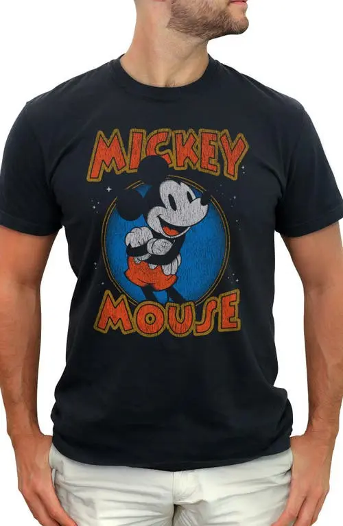 MICKEY & FRIENDS Classic Mickey Comfort Colors Graphic T-shirt - Black