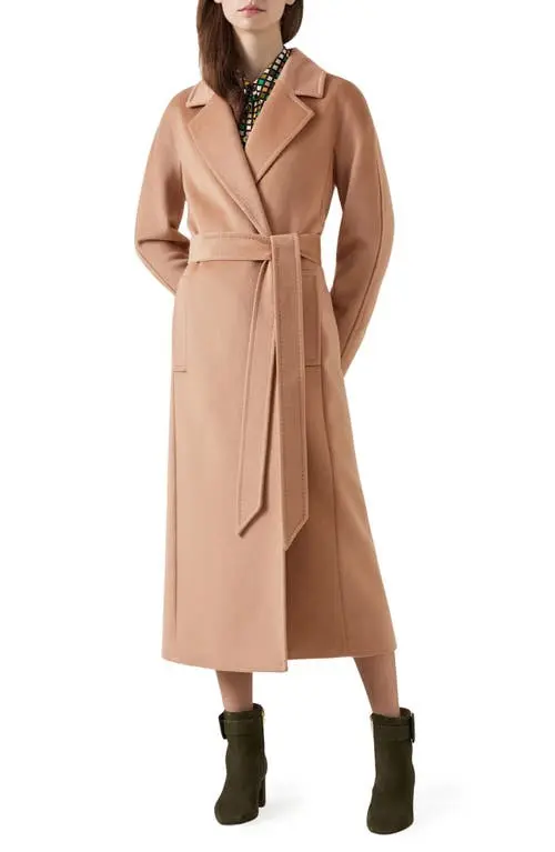 LK BENNETT Frances Belted Wool Coat