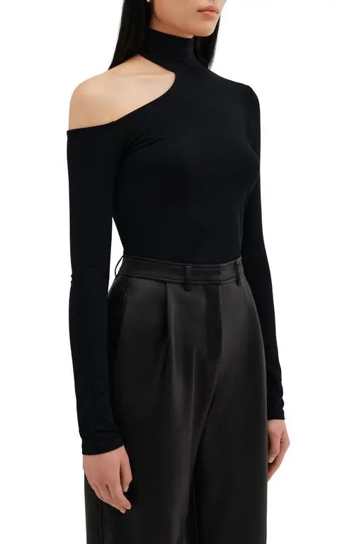 MARCELLA Elmhurst Cutout Long Sleeve Top - Black