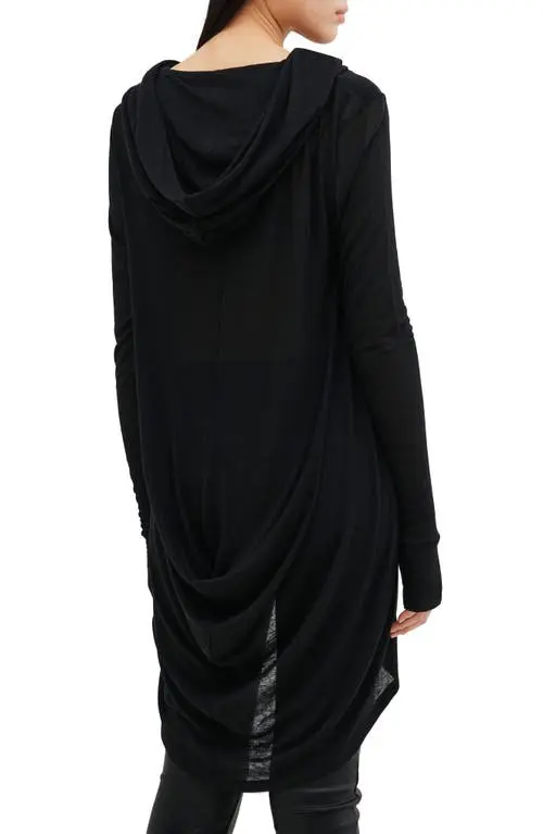 MARCELLA Berkeley Hooded Tunic Top - Black