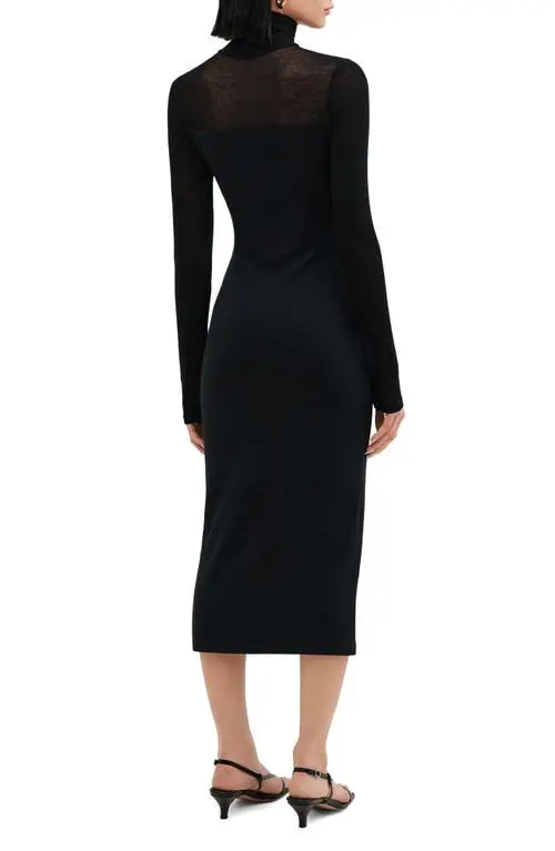 MARCELLA Toronto Long Sleeve Turtleneck Dress