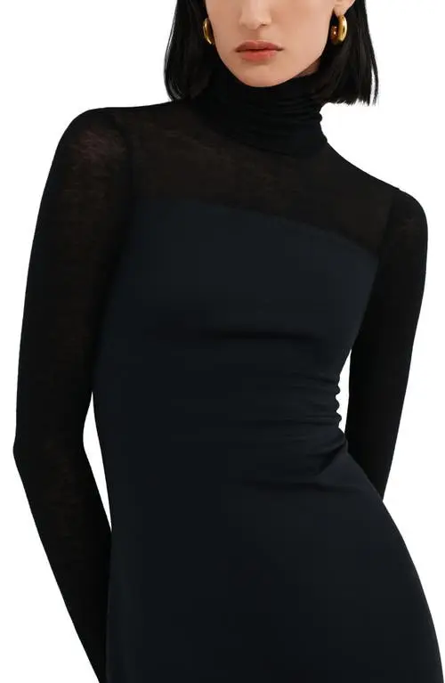 MARCELLA Toronto Long Sleeve Turtleneck Dress