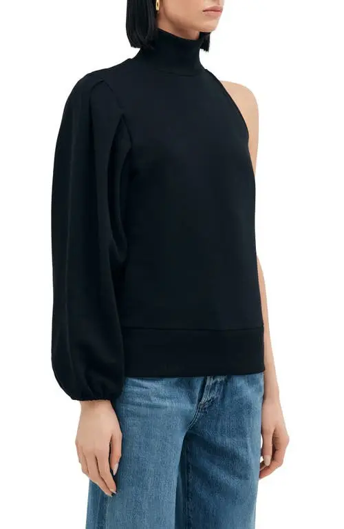 MARCELLA Glasgow Turtleneck One-shoulder Top