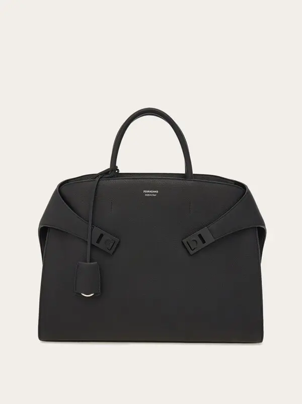 FERRAGAMO Hug Briefcase - Black