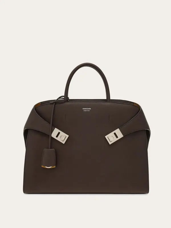 FERRAGAMO Hug Briefcase - Brown