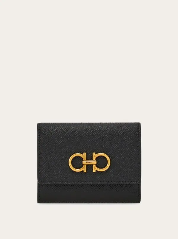 FERRAGAMO Trifold Wallet - Black