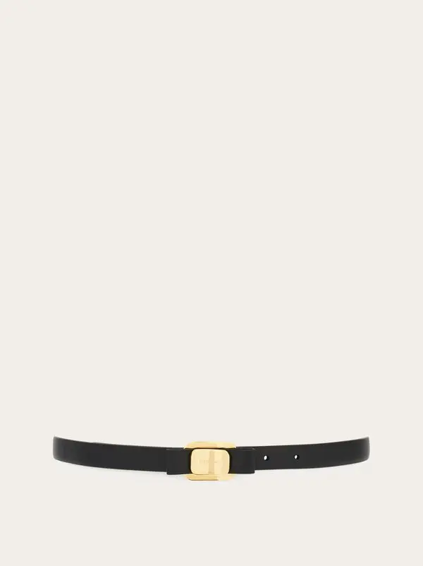 FERRAGAMO Vara Plate Belt - Black