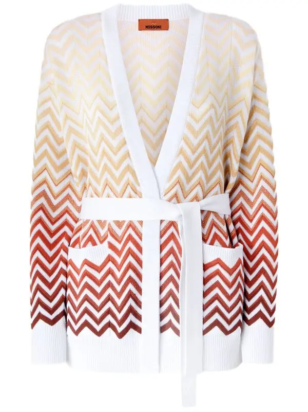 Missoni Dégradé Chevron Cardigan - Neutrals