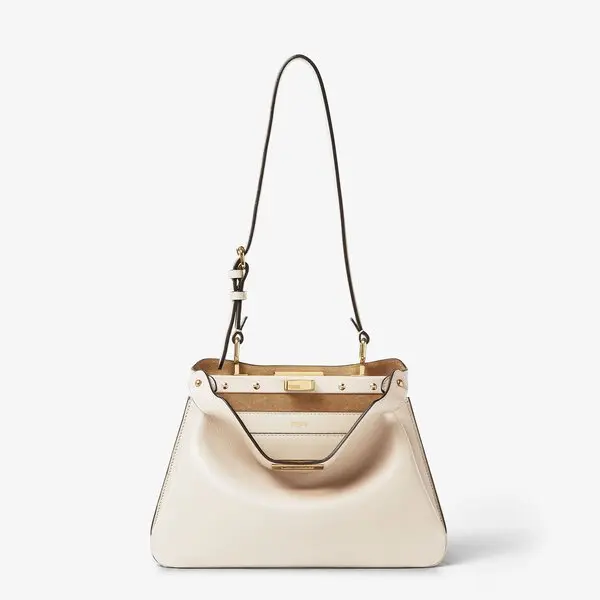 Fendi Peekaboo Soft Small Bag - White