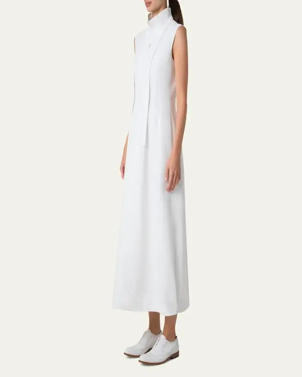 Akris Fit-and-flare Midi Dress - Pure White