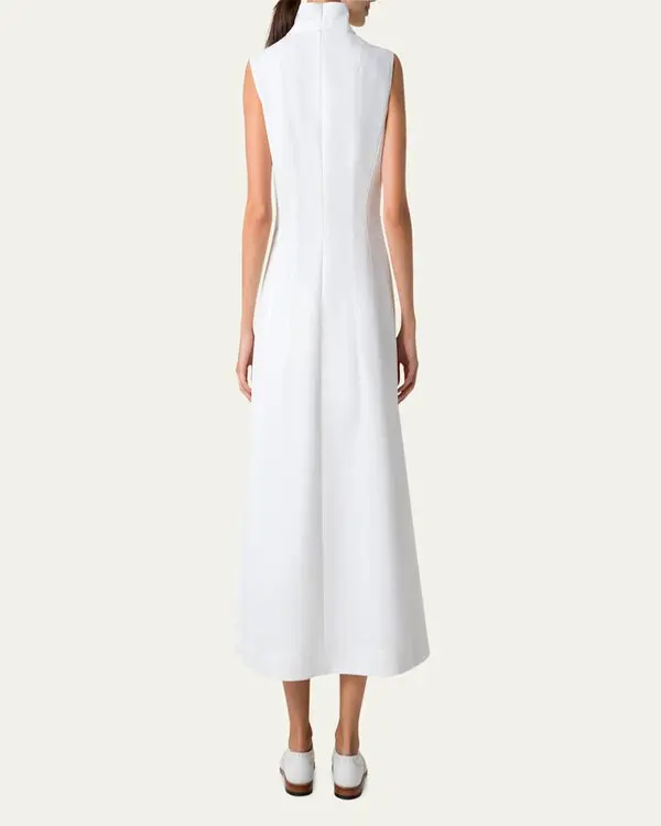 Akris Fit-and-flare Midi Dress - Pure White